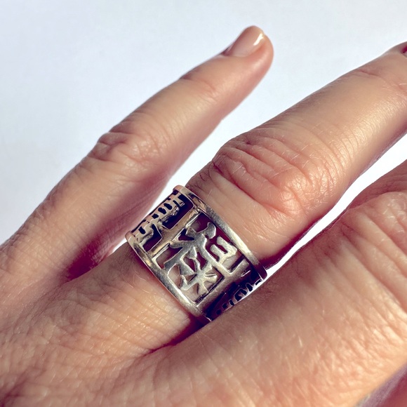 Jewelry | Sterling Silver Chinese Characters Ring | Poshmark
